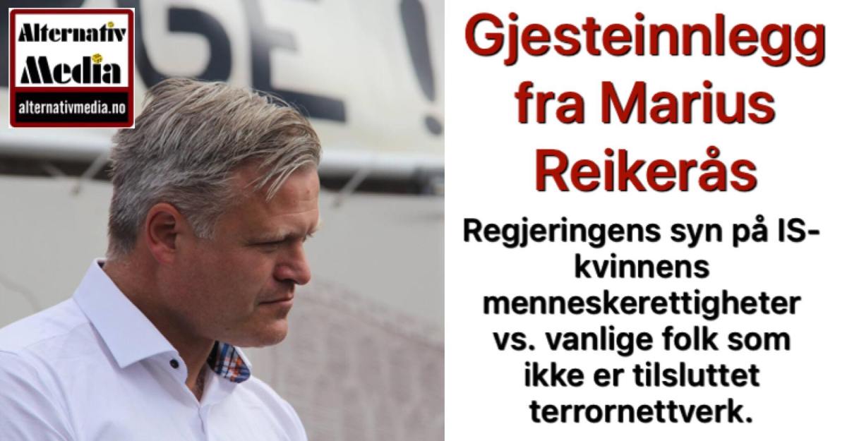 Marius Reikerås: Har ikke Trude Lobben, i likhet med denne IS- kvinnen ...